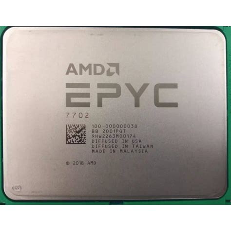 Amd Epyc 7702 64c 2ghz 3 35ghz 256mb Socket Sp3 2p 200w Amd Epyc 7702
