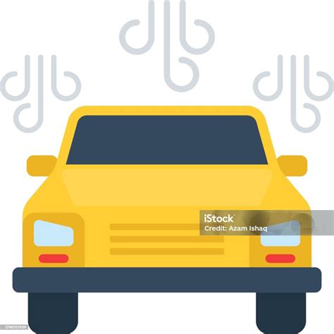 자동차 스팀 워시 컨셉 벡터 컬러 아이콘 디자인 흰색 배경에 공대자동차 청소 서비스 기호 차량 소독 표지판 수리에 대한 스톡