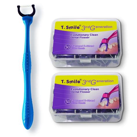 Tsmile Evolutionary Clean Dental Flossers Kit Of Refills Plus Long