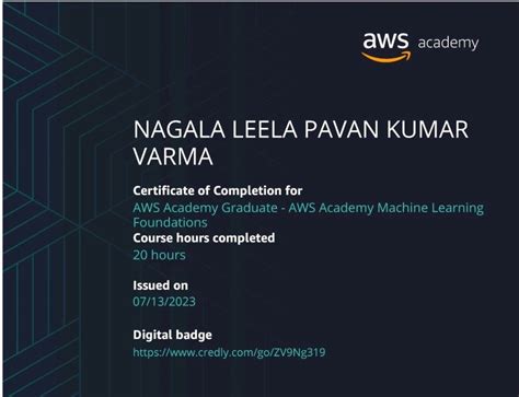 Nagala Leela Pavan Kumar Varma On Linkedin Im Happy To Share That Ive Obtained A New