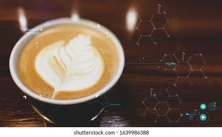 Scanning Ui Espresso Pouring Coffee Machine Stock Photo