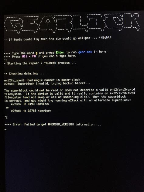 hi bliss os 11 11 boot issue any help would be a life saver r