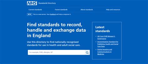 The Data Standards Directory Development Update 14th October 2022