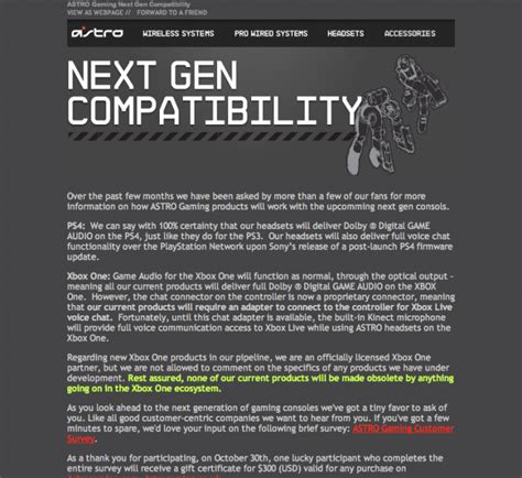 ASTRO Confirms Headsets Xbox One And PS4 Compatible Cheats Co