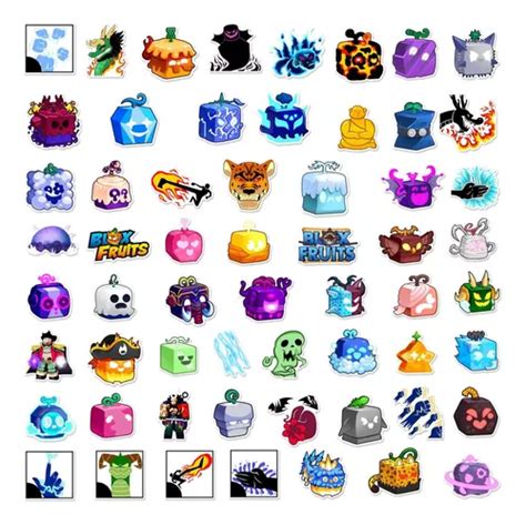 Pegatinas Con Dibujos Animados De Blox Fruits Game Doodl En Venta