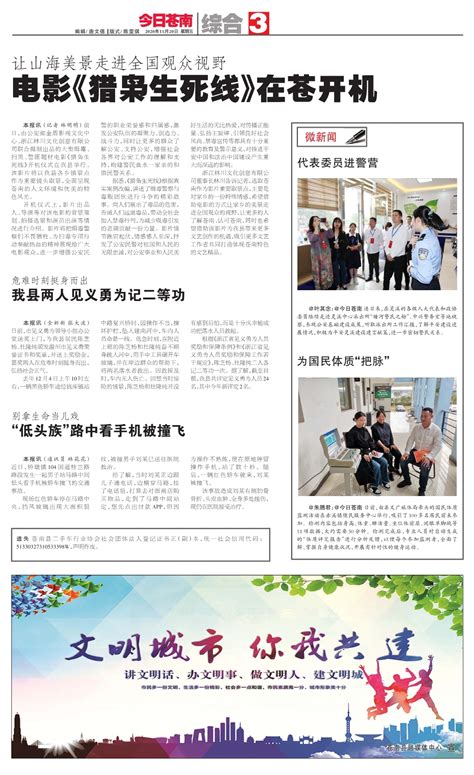 我县两人见义勇为记二等功 今日苍南