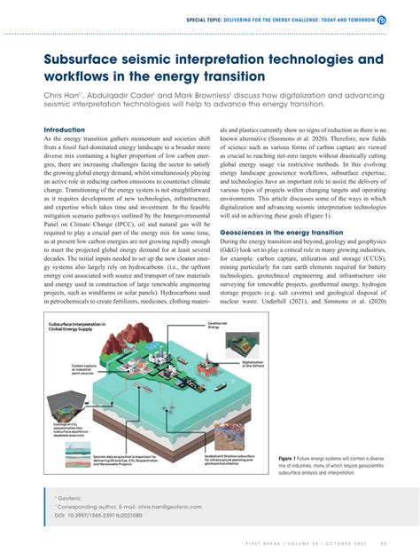 Pdf Subsurface Seismic Interpretation Technologies And Workflows In