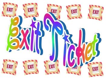 Exit Ticket Sign And Banner By Teacheropolis By Jen Williams TpT