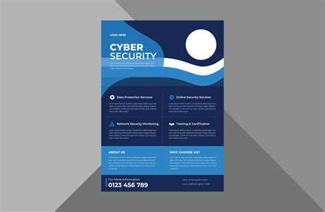 Cyber Security Flyer Design Template Cyber Security Protection Poster