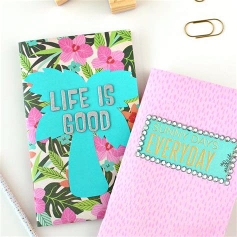 Gather Your Favorite Scrapbook Paper To Make These Fab Notebooks Complete With Handy Pockets