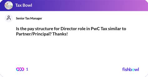 Is The Pay Structure For Director Role In Pwc Tax Fishbowl