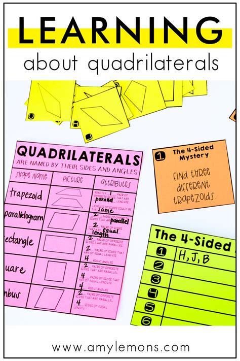 5 Fun And Hands On Quadrilateral Activities For Your Next Math Lesson Amy Lemons
