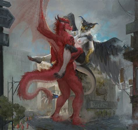 Rule 34 Anthro Avian Beak Black White Breasts Building Building