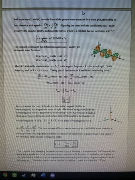 Solved Take The Partial Derivative Of Equation 1 With