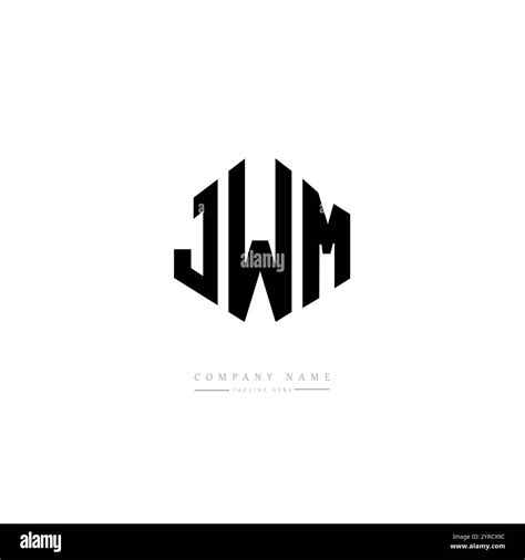 Jwm Letter Logo Design With Polygon Shape Jwm Polygon And Cube Shape Logo Design Jwm Hexagon