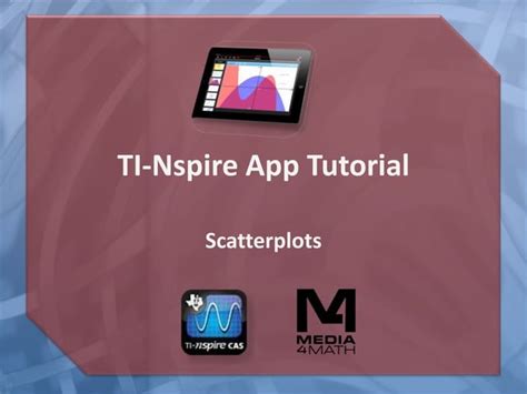 Nspire Ipad App Tutorial Scatterplots Ppt