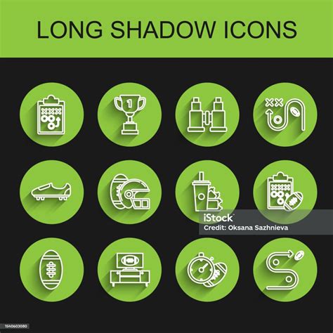 미식축구 공 Tv 프로그램 및 스탠드의 축구 계획 전략 개념 스톱워치 헬멧 빨대 아이콘이 있는 티켓 종이 유리 소다를 설정합니다 벡터 경기장에 대한 스톡 벡터 아트 및 기타