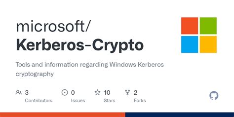 Github Microsoft Kerberos Crypto Tools And Information Regarding Windows Kerberos Cryptography