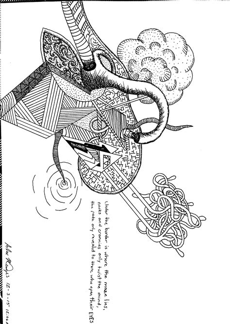 Simple Maze Sketch Drawing By Amhayes DragoArt