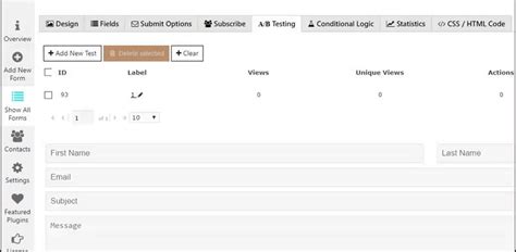 A B Split Testing Features Supsystic WP Plugins