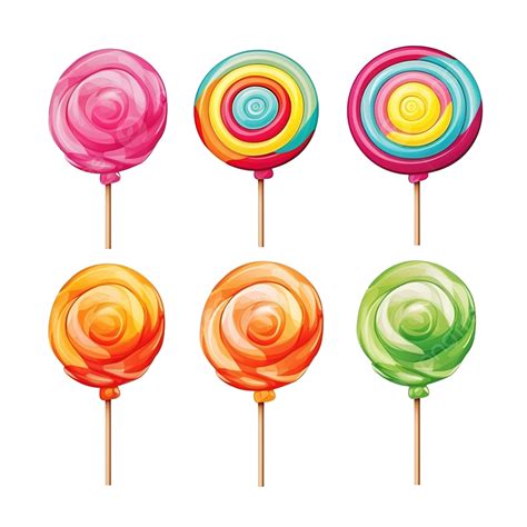 축제 다채로운 막대 사탕 Png 그림 세트 화려한 사탕 과자 달콤한 Png 일러스트 및 이미지 에 대한 무료 다운로드 Pngtree