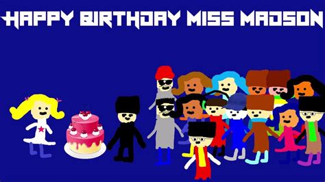 Happy Birthday Missmadson Youtube