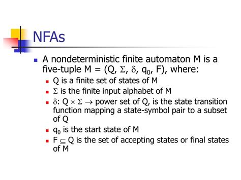 Ppt Nondeterministic Finite Automata Powerpoint Presentation Free