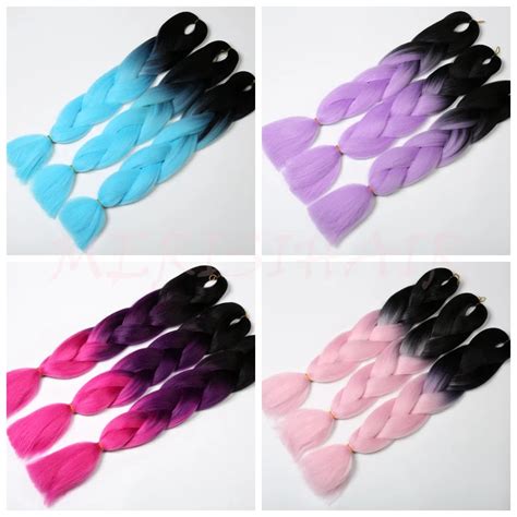 Джамбо плетение волос для афро американских женщин 24 дюйма светящиеся Синтетические плетение