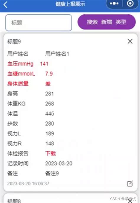 微信小程序 Java Springboot 47居民健康监测的设计与实现（完整源码数据库文件万字文档保姆级视频部署教程配套环境