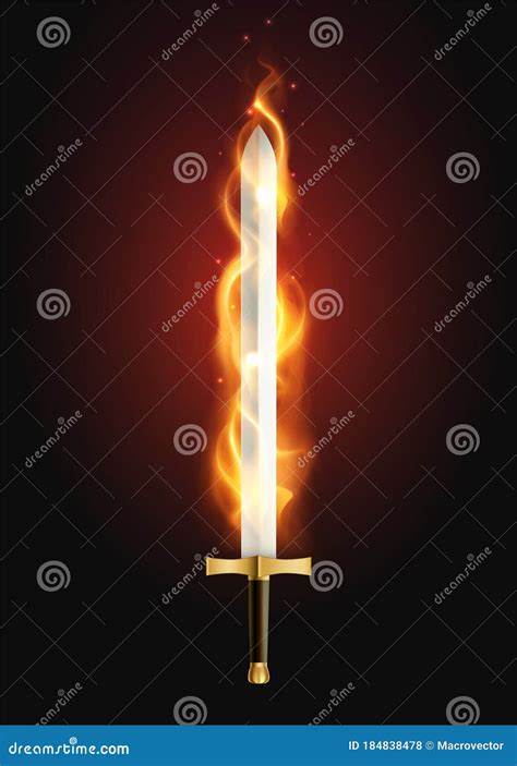How To Draw A Sword On Fire Step By Step