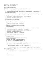 ReviewAnalysis Java Import Java Lang Reflect Array Import Java Util