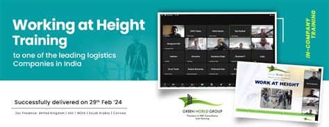 Why Work At Height Training Green World Group