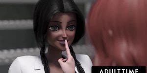 Adult Time Customer Service Big Titty Futanari Sex Addict Gives Coworker Gushing Creampie