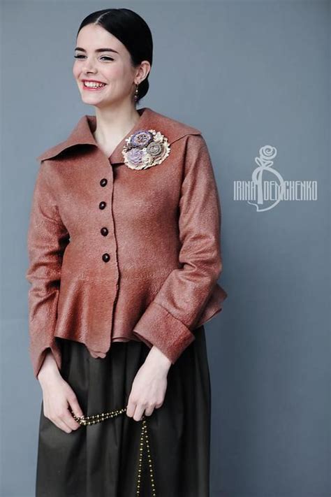 Купить Валяный жакет «Каренина в интернет магазине на Ярмарке Мастеров Fashion Peacoat Coat