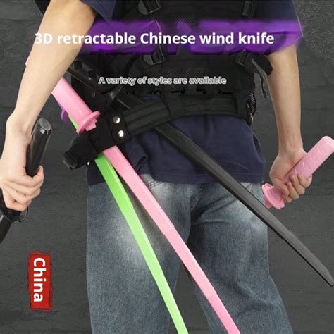 Spring Loaded Samurai Sword 3d Printed Gravity Expand Sword Toy Gravity Spiral Sword Stress