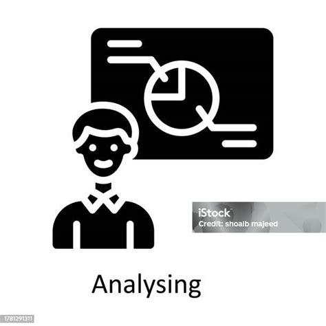 벡터 솔리드 디자인 그림 분석 흰색 배경의 기호 Eps 10 파일 검색에 대한 스톡 벡터 아트 및 기타 이미지 검색 경영자 고체 Istock