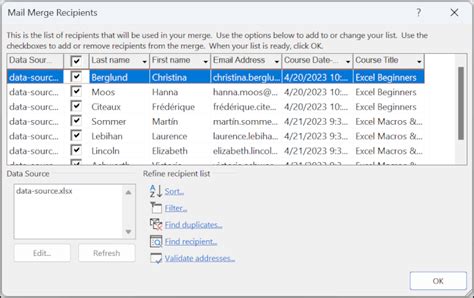 How To Do A Mail Merge In Excel Goskills