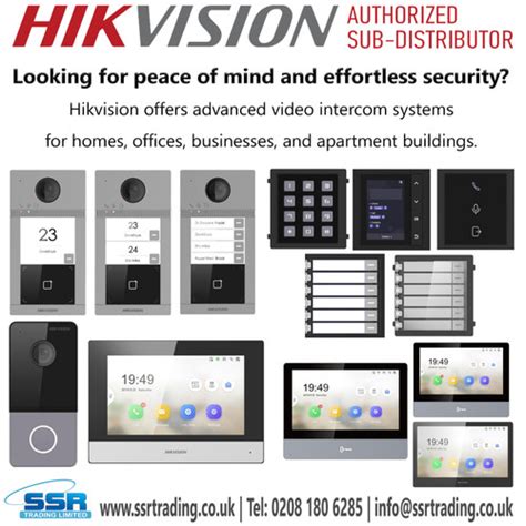 Hikvision Intercom System Kit Hikvision Advanced Video Intercom