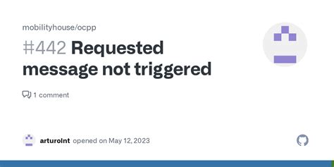 Requested Message Not Triggered Issue 442 Mobilityhouse Ocpp GitHub