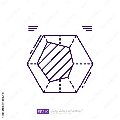 Radar Or Spider Chart Outline Icon Stock Vector Adobe Stock