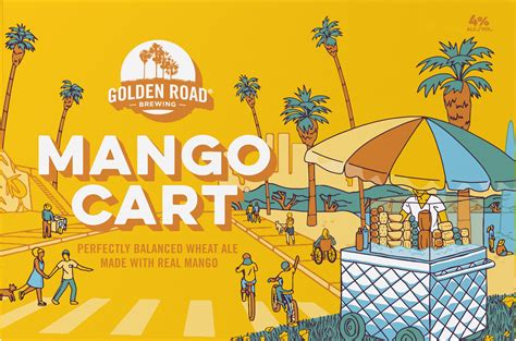 Golden Road Mango Cart Non Alcoholic 6 Pack Of 12 Oz Can