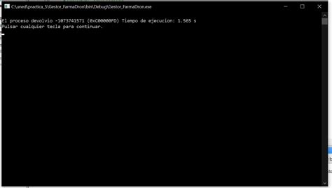 El proceso devolvió al ejecutar un programa hecho en C Stack Overflow en español