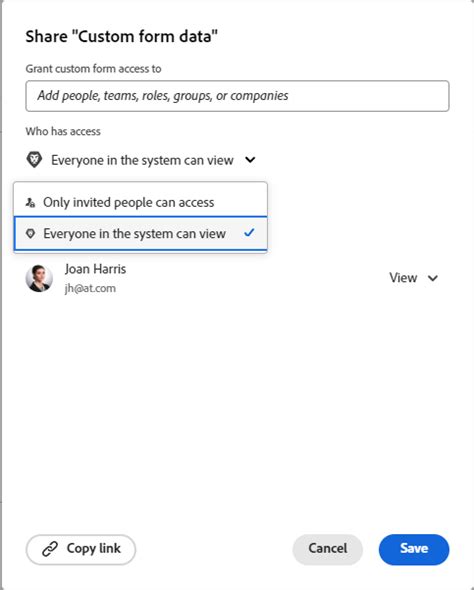 Share A Custom Form Adobe Workfront