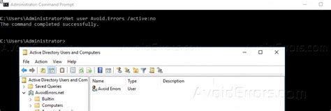 Disable A User Account Windows Server 2016 Avoiderrors