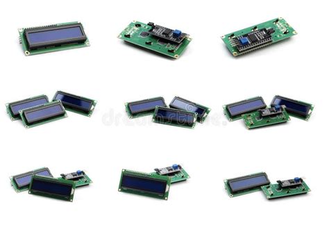 LCD Indicator Isolated On White Background Stock Image Image Of Meter Connection