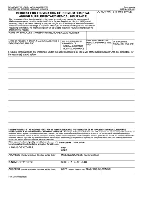 Form Cms 1763 Fillable Printable Forms Free Online