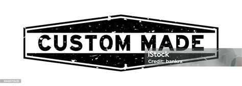 그런 지 블랙 사용자 정의 만든된 단어 육각 고무 물개 흰색 배경 스탬프 맞춤형에 대한 스톡 벡터 아트 및 기타 이미지 맞춤형 가구 건축하기 Istock