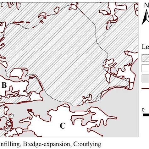 Three Types Of Urban Growth Pattern Part Of Jinan City Download