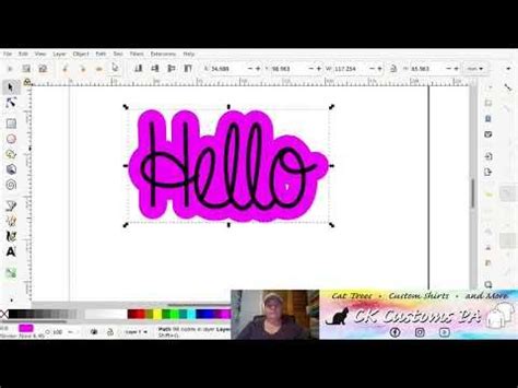 Create A Quick And Easy Offset Text Shadow In Inkscape For Cricut