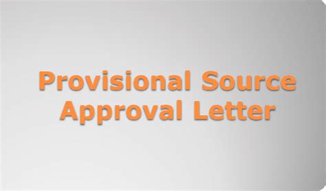Road Material Source Approval Letter